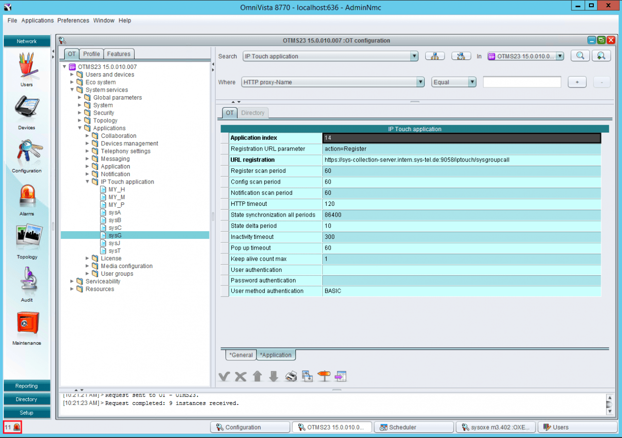 Konfiguration – systel